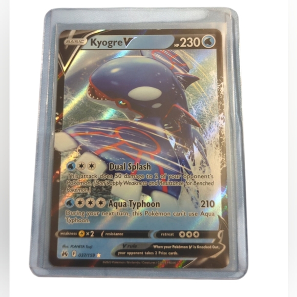 Pokemon | Toys | Kyogre V Pokmon Card In Excellent Condition | Poshmark